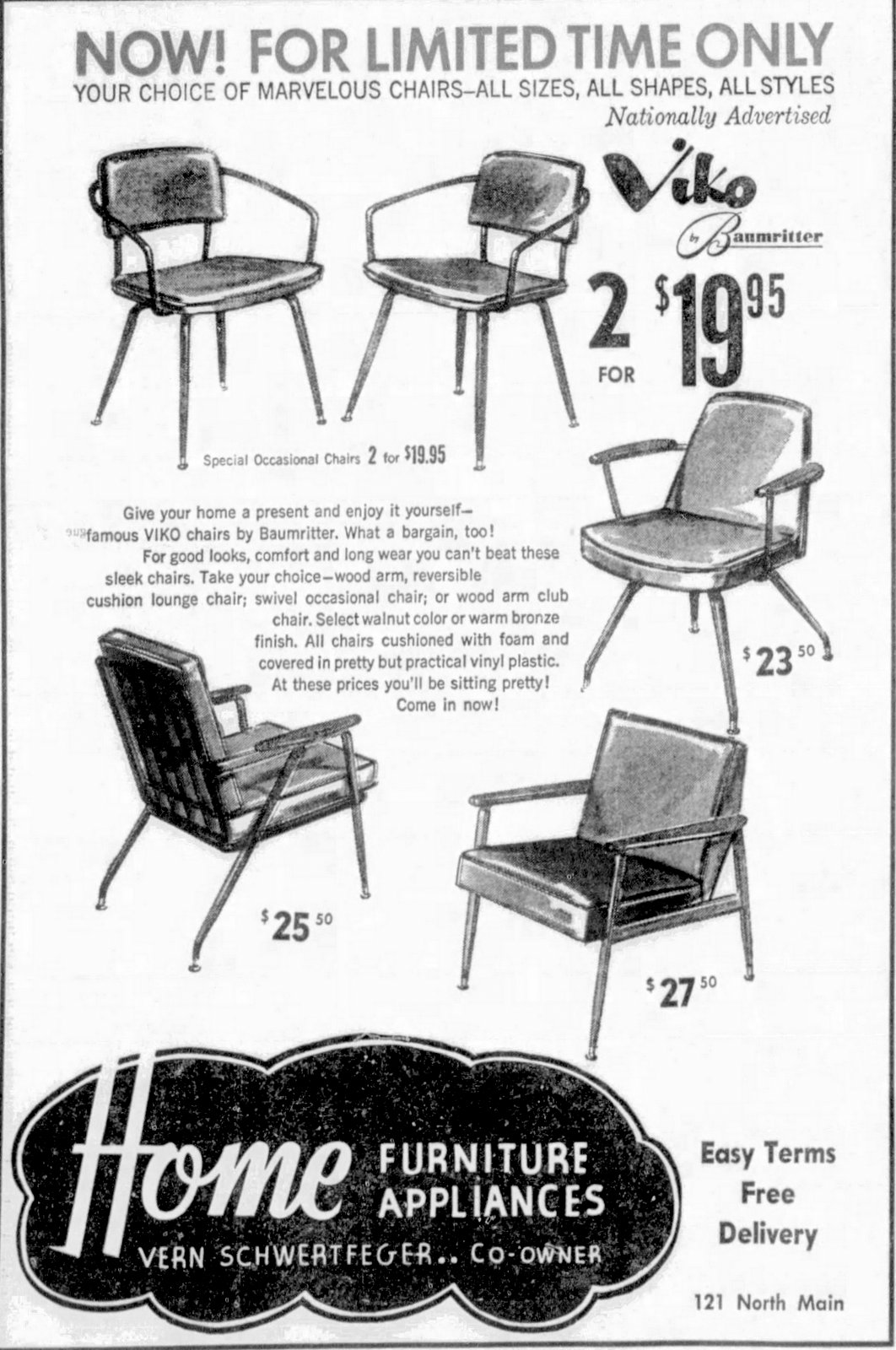 Viko chairs by Baumritter - What year(s) were they produced? Any online ...